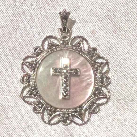 Jewelry | Vintage Beautiful Handcrafted Pendant With Cross | Poshmark